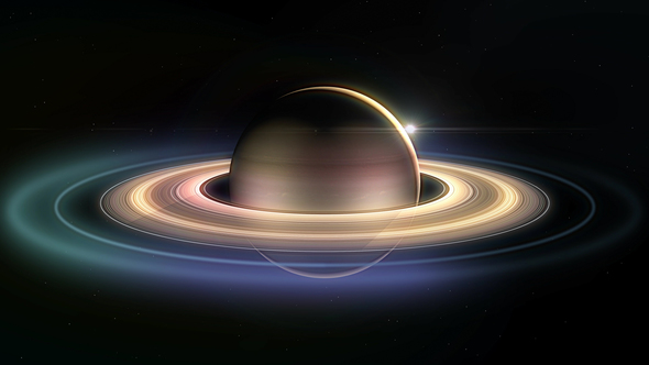 Cassini Saturn Eclipse Hd Wallpaper